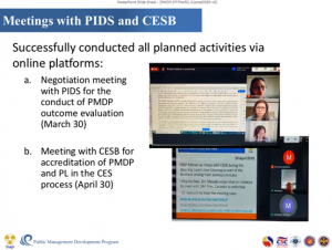 PMDP DISCUSSES PLANS AND MILESTONES, TRAINING PROGRAM FOR LGU UNDER ...