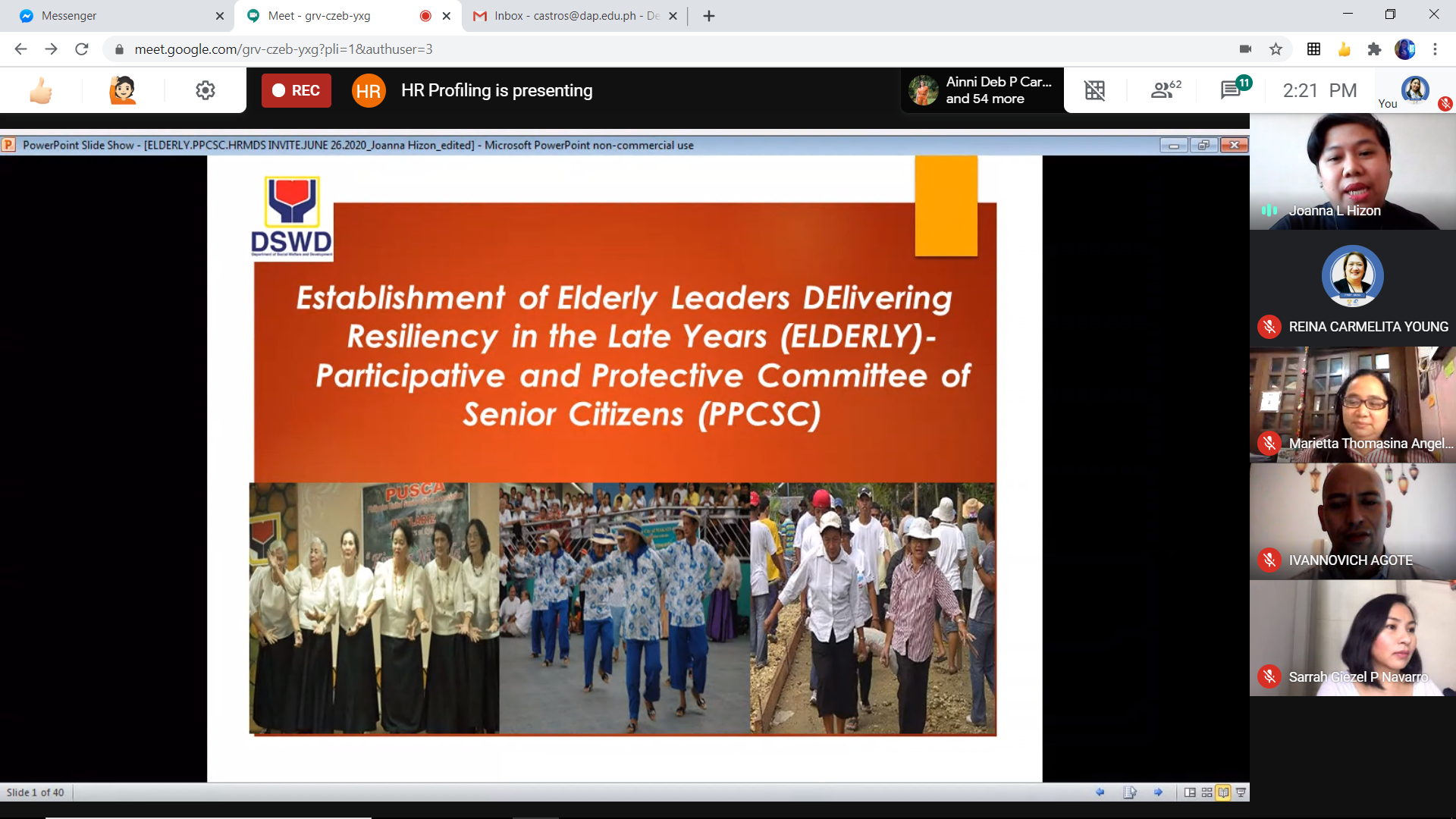 PMDP EXPANDS PROMOTIONAL EFFORTS, CONDUCTS ONLINE ORIENTATION – PUBLIC ...