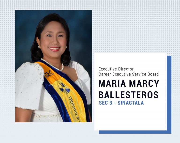 MARIA MARCY BALLESTEROS – PUBLIC MANAGEMENT DEVELOPMENT PROGRAM