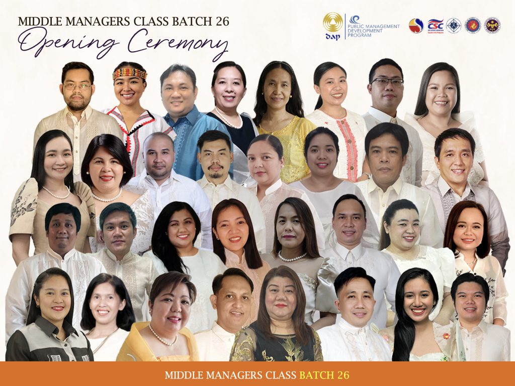 PMDP OPENS THE 26TH BATCH OF THE MIDDLE MANAGERS CLASS – PUBLIC ...