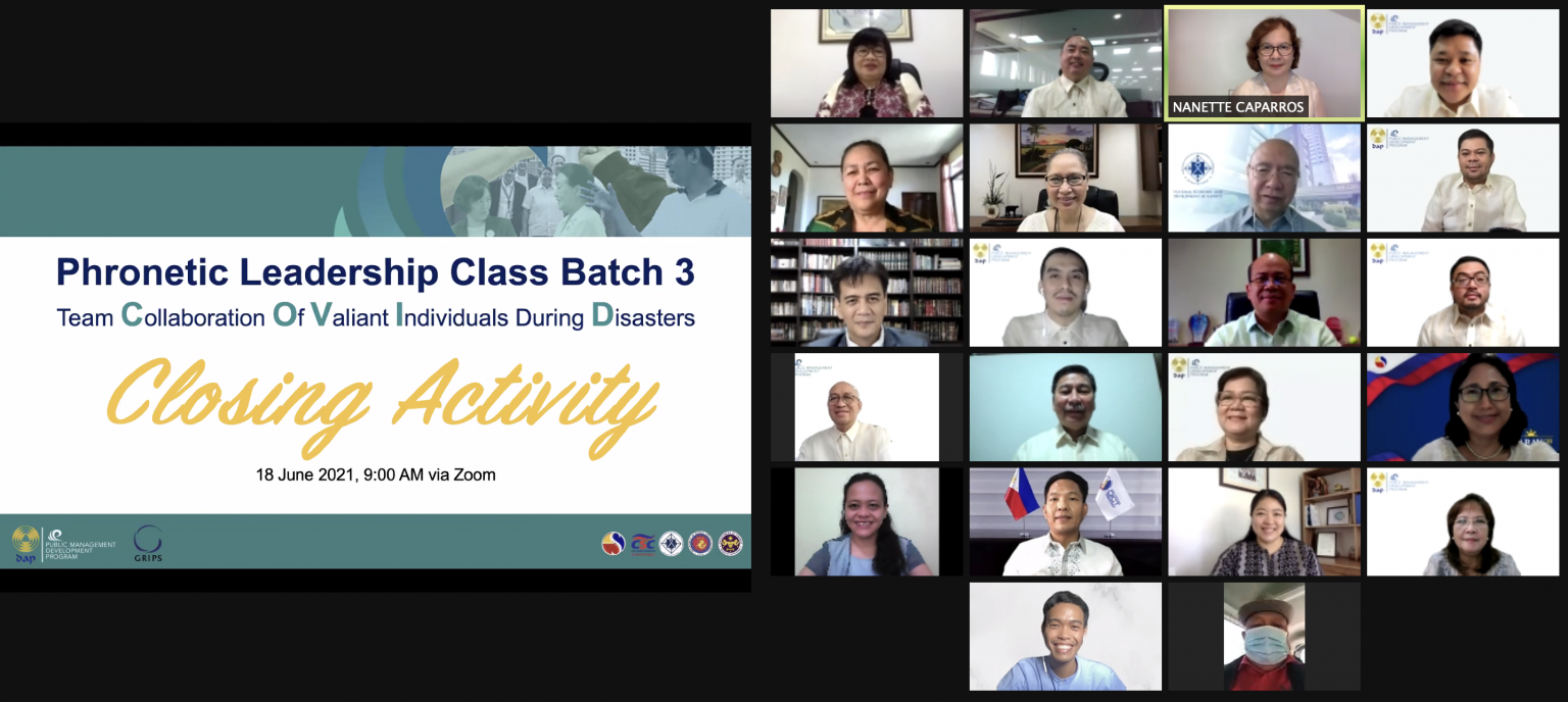 PMDP CLOSES THE THIRD BATCH OF THE PHRONETIC LEADERSHIP CLASS – PUBLIC ...