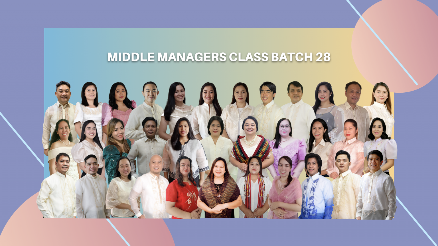 PMDP INTRODUCES THE 28TH BATCH OF THE MIDDLE MANAGERS CLASS – PUBLIC ...