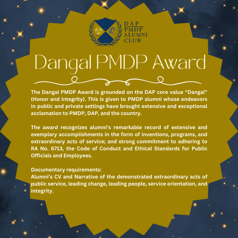 Call for Nominations for the 2nd PMDP Alumni Awards – PUBLIC MANAGEMENT ...