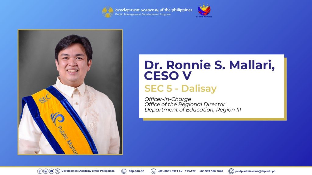 Featured Alumni: OIC Regional Director Dr. Ronnie S. Mallari – PUBLIC ...